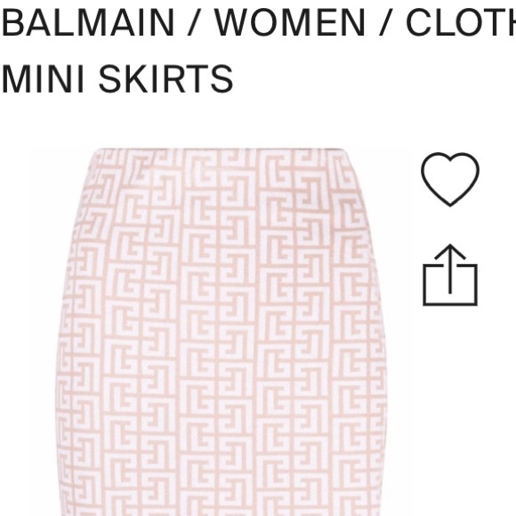 Skirts | Balmain Pink Crystal Skirt | Poshmark